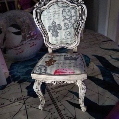 1:6 Throne for Dollhouse Big Vintage Chair for Doll - Etsy