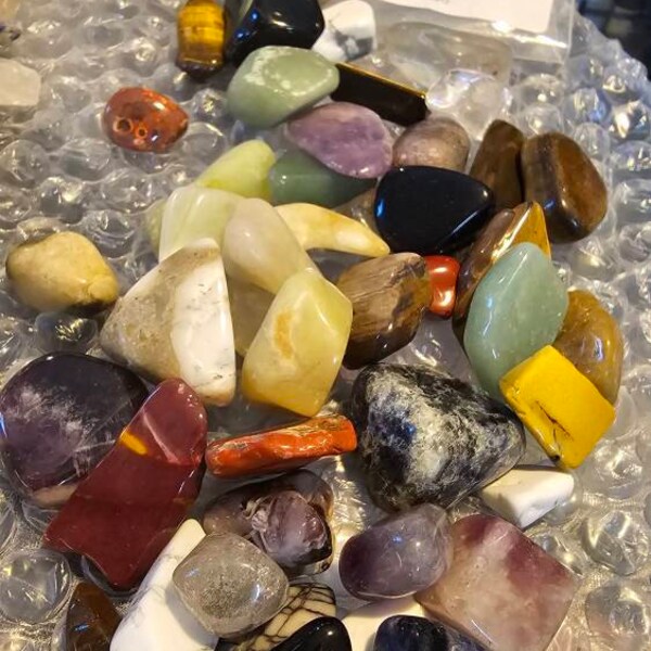 Assorted Mix Tumbled Stones: SMALL, MEDIUM or LARGE Sizes Wholesale ...