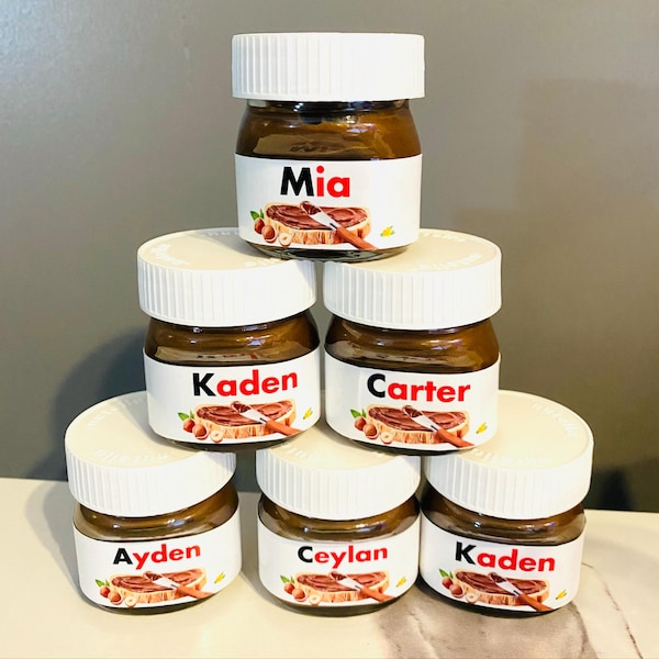 Personalised Nutella Chocolate Spread Label Valentine Limited Edition ...