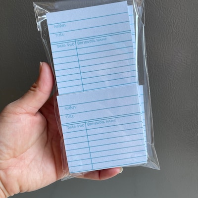 Library Card Sticky Notes Reading Sticky Notes Bookworm Gift Bookish ...