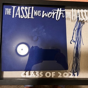Graduation Cap Tassel Shadowbox, TASSEL Was WORTH the HASSLE, Milestone ...