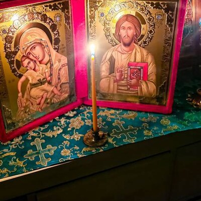 Christian Wooden Carved Triptych With the Life of Jesus Christ A ...