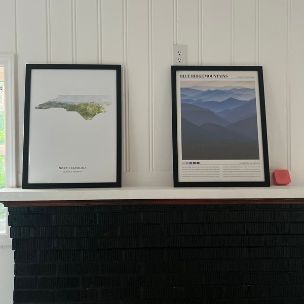 Blue Ridge Mountains Print | Blue Ridge Mountains Wall Art | Blue Ridge ...