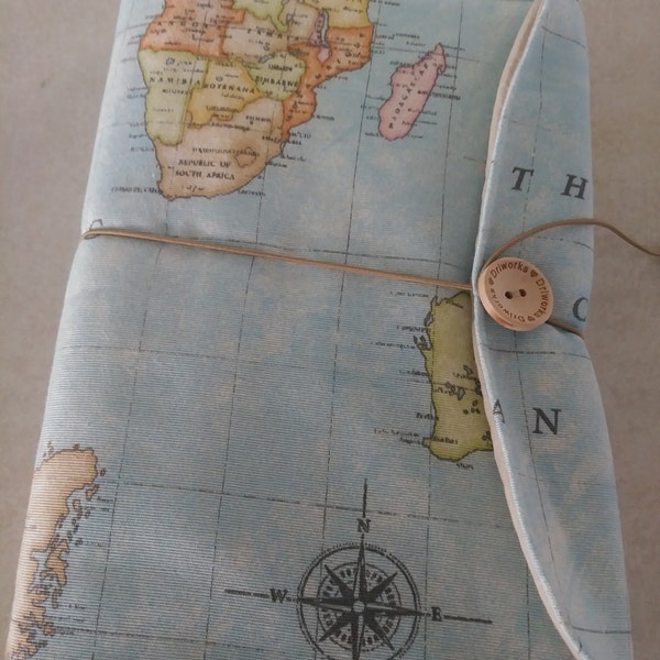 Adjustable Book Cover, World Map Book Sleeve, Book Pouch, Paperback ...