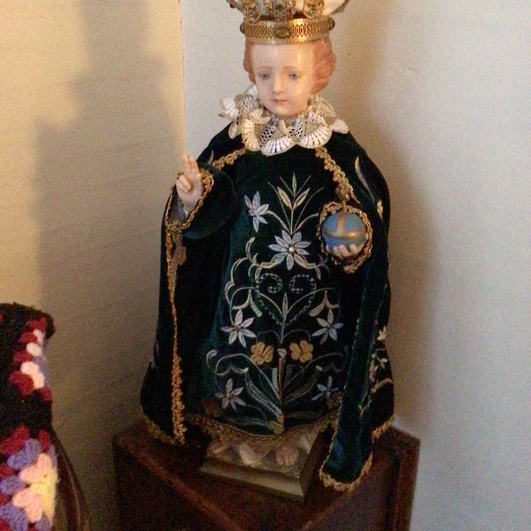 Infant of Prague Vestment- Green (statue Not Included) - Etsy