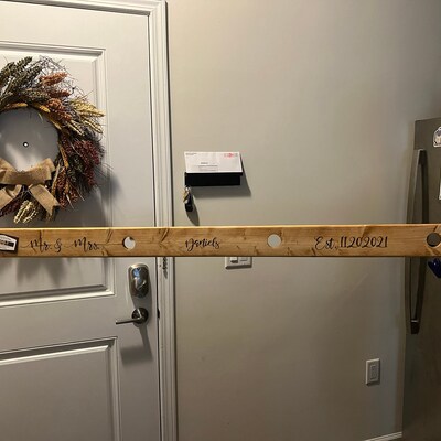 Ski Board for Shots, 4 Person Personalized Ski Board , Rustic Wood Ski ...