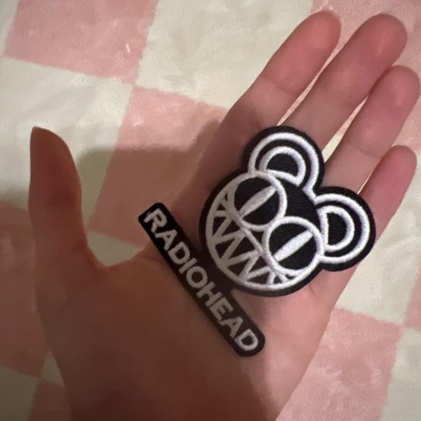 RADIOHEAD PATCH Embroidered Iron-on Bear Kid a Blur Coldplay Oasis ...
