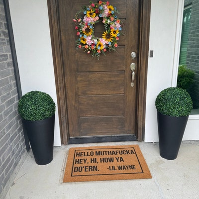 Lil Wayne Doormat, Welcome Mat Lil Wayne, Funny Doormat, Hello ...