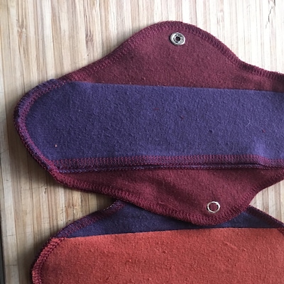 Luna Rags/ Hemp and Organic Cotton Moon Pads/mini and Maxi Menstrual ...