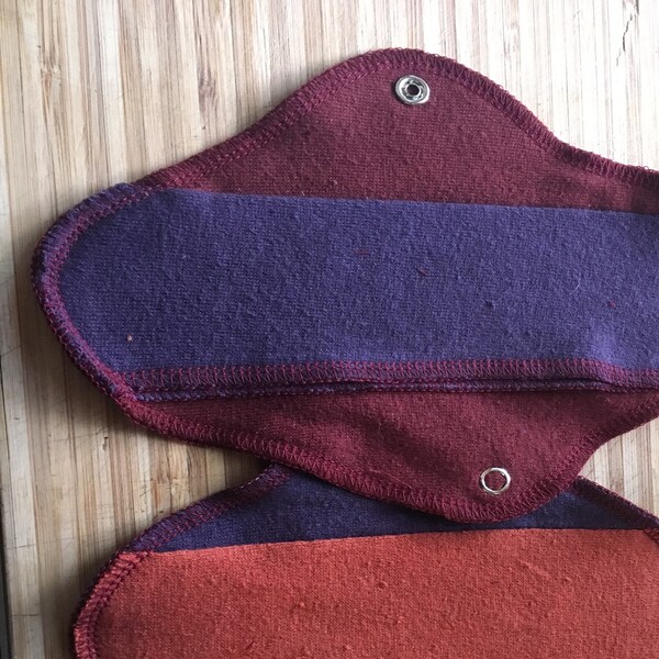 Luna Rags/ Hemp and Organic Cotton Moon Pads/mini and Maxi Menstrual ...