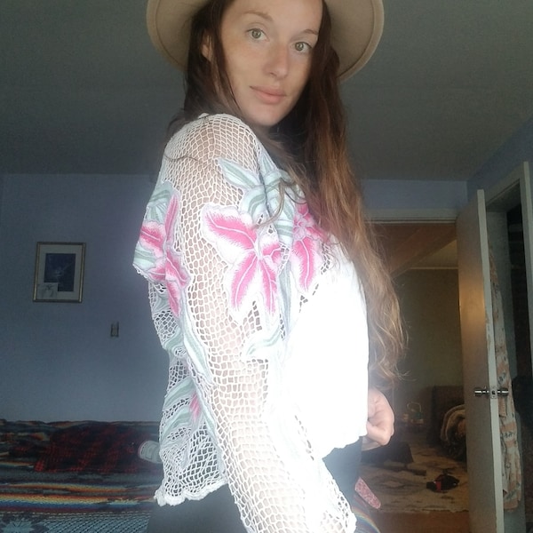 Vintage 1980s EL PILAR Red, White, & Blue Terry Abstract Sailboat Scene ...