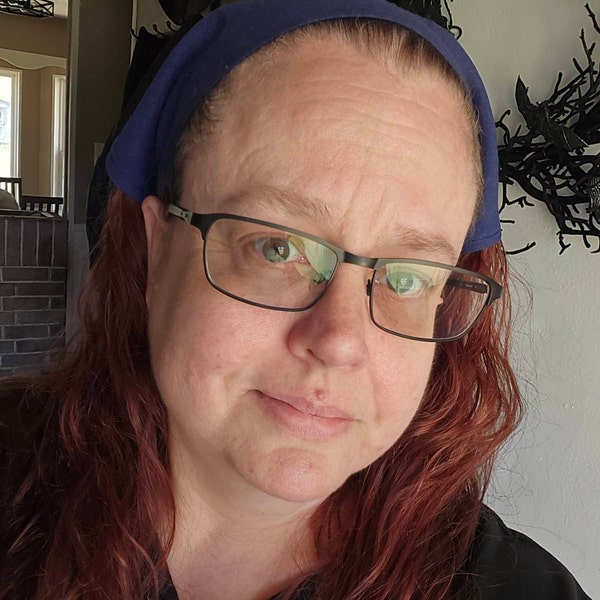 Black Floral Lace Sheer Triangle Headband With Lace Trim - Head Scarf ...