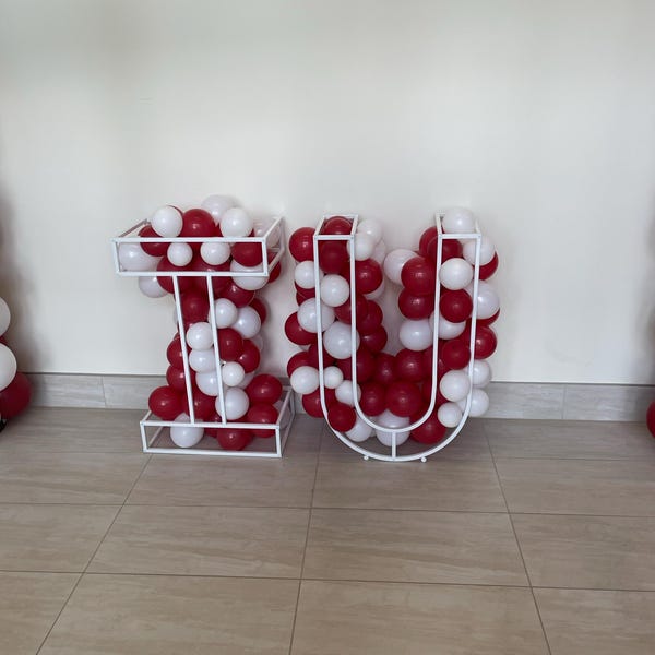 Tall White Rectangular Mesh Arch for Flower Arrangement Balloon Garland ...