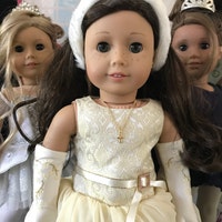 Gold Cross Necklace for 18 Inch Girl Dolls, American Made Girl Doll ...