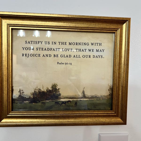 Christian Wall Art Framed Scripture Framed Bible Verse Psalm 23:3 He ...