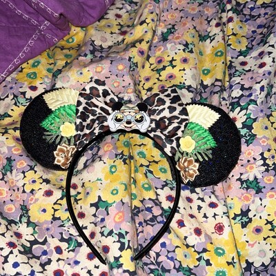 Safari Zoo Animal Kingdom Mouse Ears Headband Leopard Mouse Ears ...