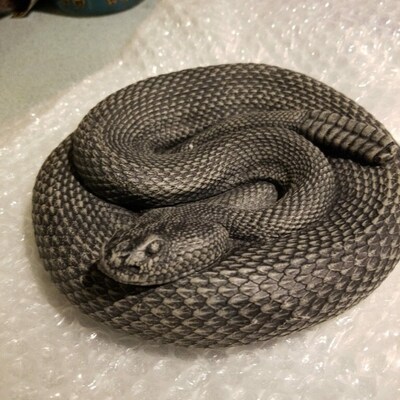 Rattlesnake Concrete Statue Home or Garden Decor, Cement Statue, Lawn ...