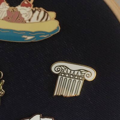 Ionic Column Enamel Pin Mythology Architecture Art History Archaeology ...