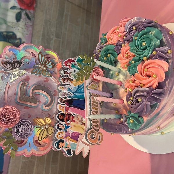 Princess Cake Topper / Princess Topper / Princess Shaker Topper ...