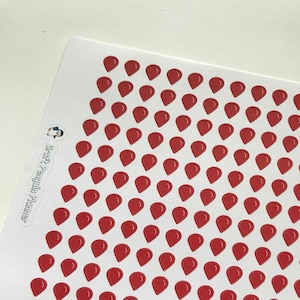 TINY Blood Drop Stickers, Mini Blood Drop Stickers, Functional Planner ...