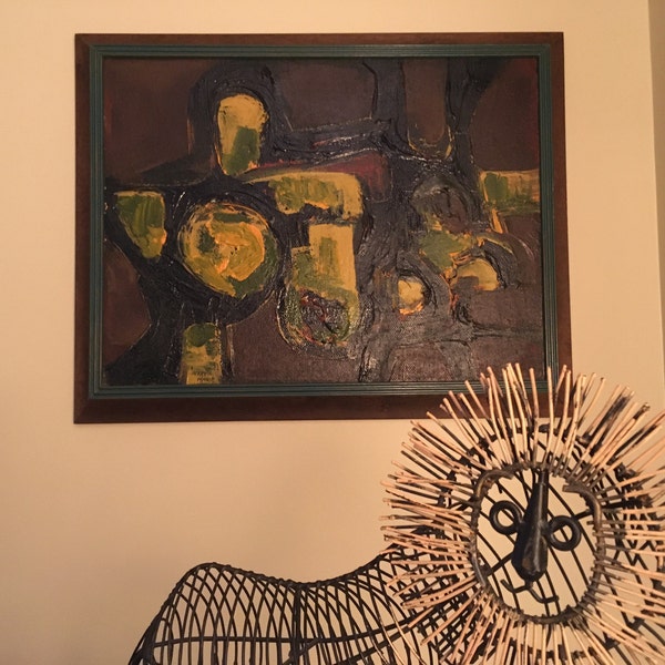 Vintage 70s Stoneware Ceramic Studio Pottery Vase Vessel Mid Century ...