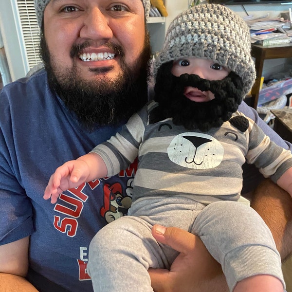 Beard Hat Set - Father/son Set - Custom Colors - Multiple Sizes - Dad ...