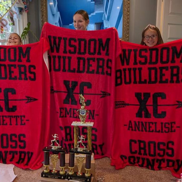 Personalized Cross Country Blanket Custom Name Cross Country Senior ...