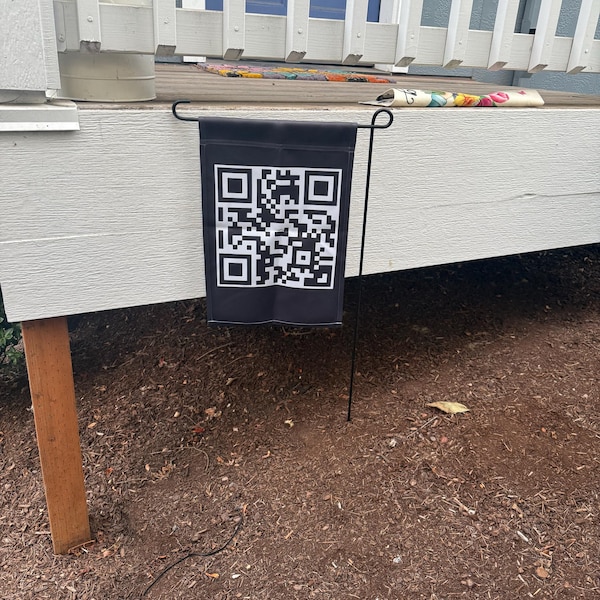 F*ck Trump QR Code Flag, Subtle Anti Trump Garden Flag, FDT Garden Flag ...