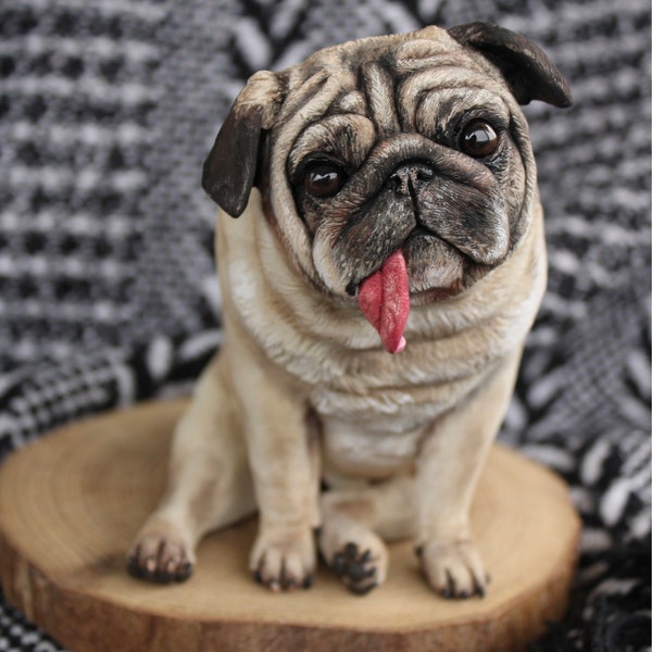 Custom Dog Sculpture - Handmade Dog Figurine - Polymer Clay Pet ...