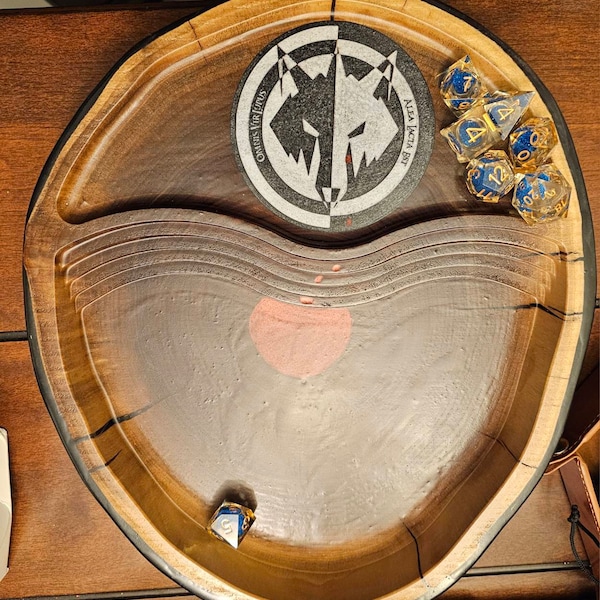 Custom Dice Tray, Solid Wood and Epoxy. - Etsy