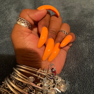 The Flojo Curve 100 Pcs 90s Extra Curve Talon Nail Tips Full Well Taper ...