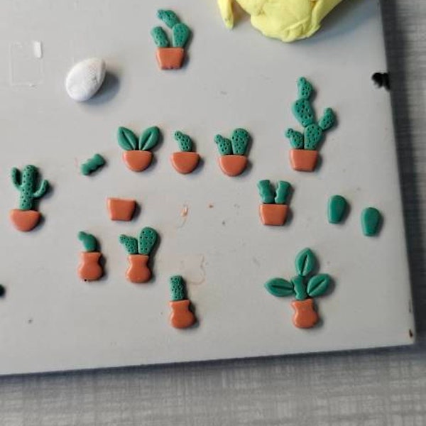 Mini Micro Leaf Set Clay Cutters Polymer Clay Floral Making Tool