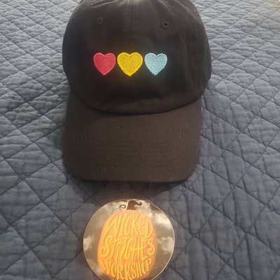 Transgender trans Pride Flag Heart embroidered Buckleback Dad Hat 14 ...