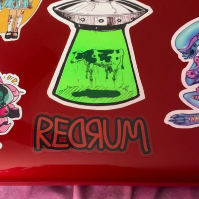 REDRUM Translucent Vinyl Sticker - Etsy