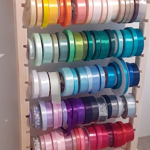 Ribbon Holder FREE STANDING Ribbon Rack Ribbon Organiser - Etsy UK
