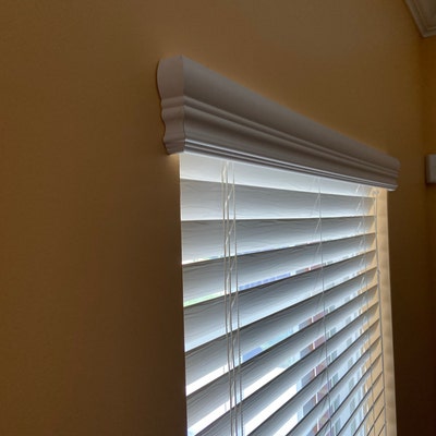 Tailorview, 3 1/4h Faux Wood Crown Valance ONLY FOR Venetian Style ...