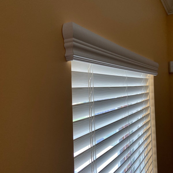 Tailorview, 3 1/4"h Faux Wood Crown Valance ONLY FOR Venetian Style ...