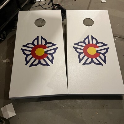 Set of Two Custom Logos for Cornhole Boards Printing of 2 - Etsy
