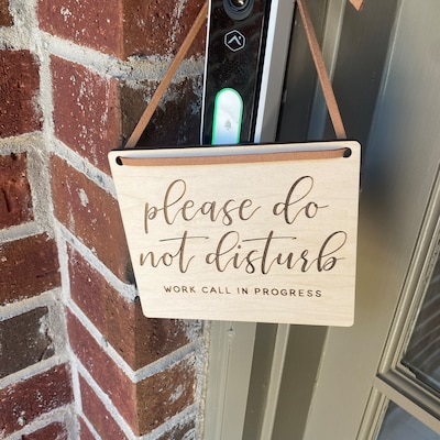 Please Do Not Disturb Door Sign, Conference Call Sign, Video Call Sign ...