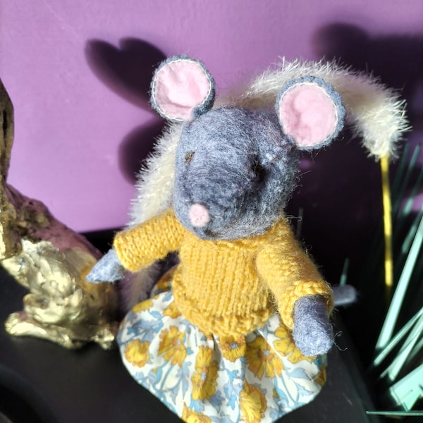 Elsie Mouse Craft Kit. Mustard - Etsy