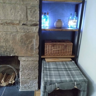 2 X Reinforced Heavy Duty Steel Chimney Support Gallows Brackets Angle ...