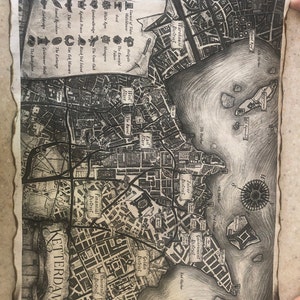 Stone War Chronicles World Map on Handmade Scroll Windcatcher - Etsy