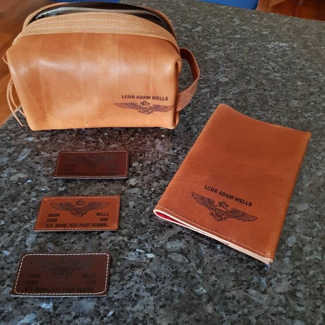 Custom made wood and leather products by theleatherdeck on Etsy