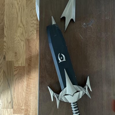 Hand-forged Infinity Sword Metal Infinity Blade Miniature Replica 30cm ...