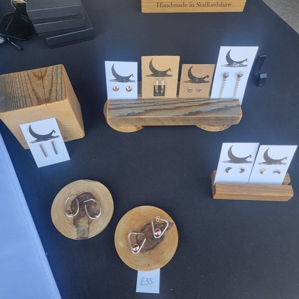 Oak Glass Display Stands | Slender Stands - Available in Multiple ...