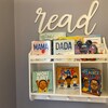 Read Sign Nursery Book Nook Sign Read Word Cutout Wall Art Sign Library ...