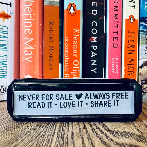 Lending Library Stamp , Always Free Never for Sale, Property of Side ...