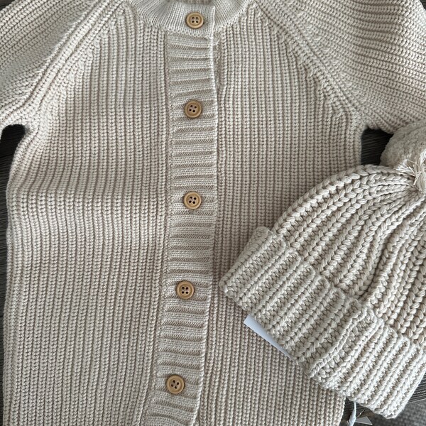 BABY KNIT SET, Newborn Knits, Winter Baby Knitwear, Chunky Baby Knits ...