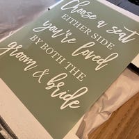 Acrylic QR Code Table Sign | Business QR Code Sign | Modern Calligraphy ...