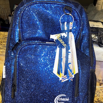 Cheerleading Bag Tag With Ribbon Tassel Gym Bag Accessory Personalized ...